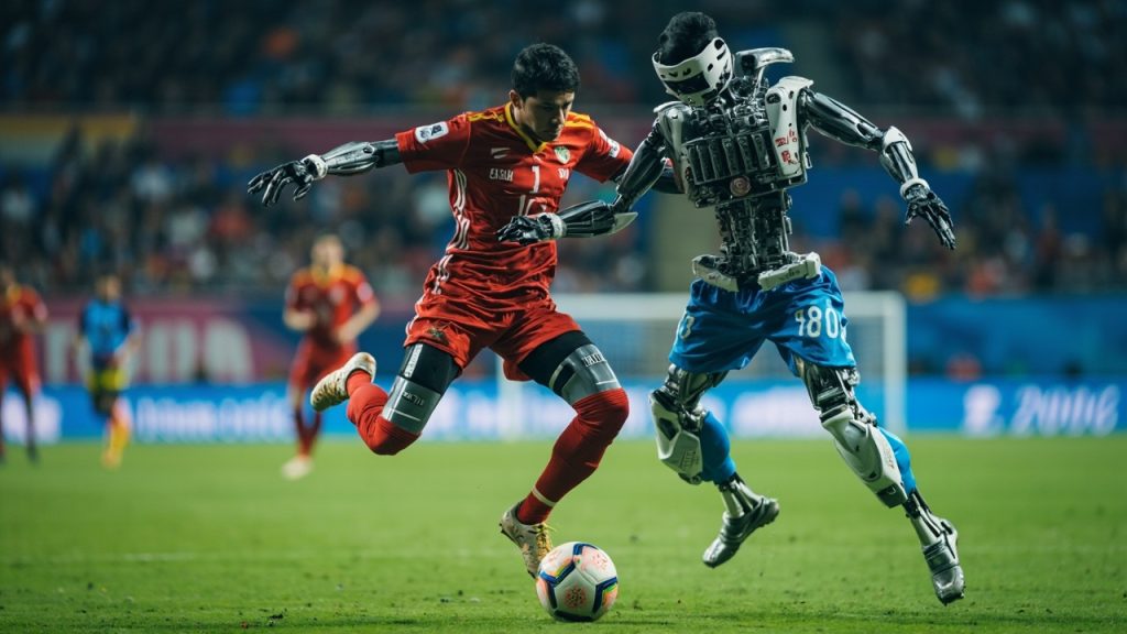 World's first AI robot football match: when metal meets the beautiful game